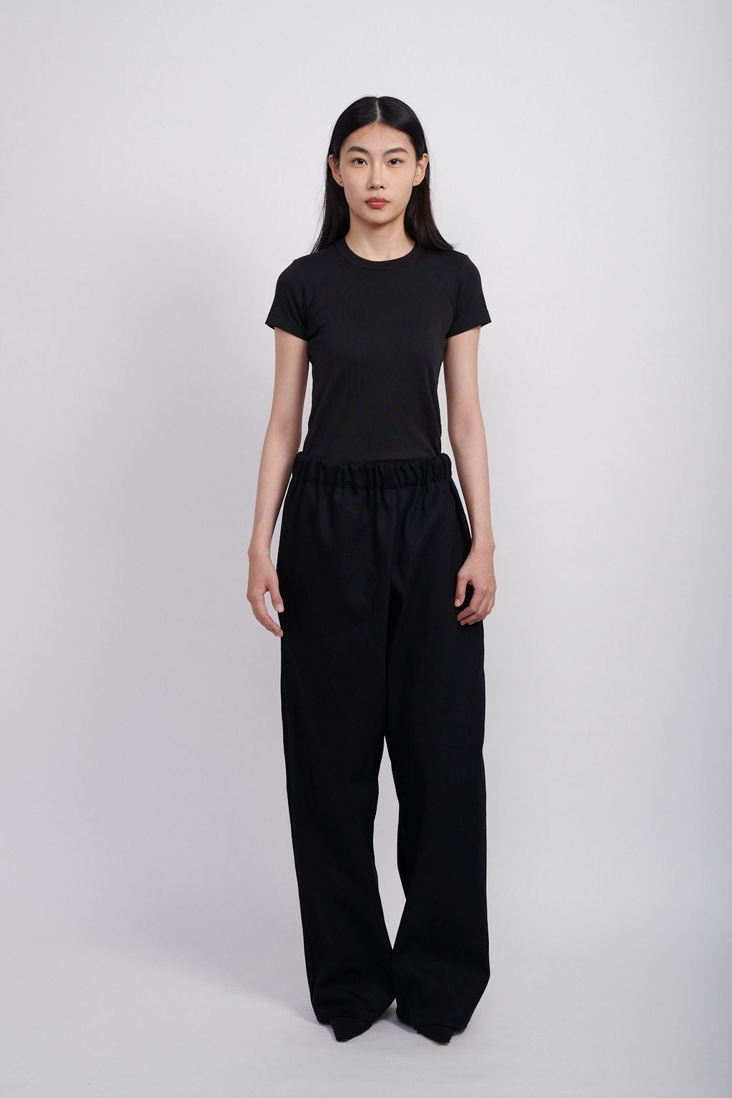 Ashley Rowe BAGGY DENIM PANTS - BLACK | Garmentory