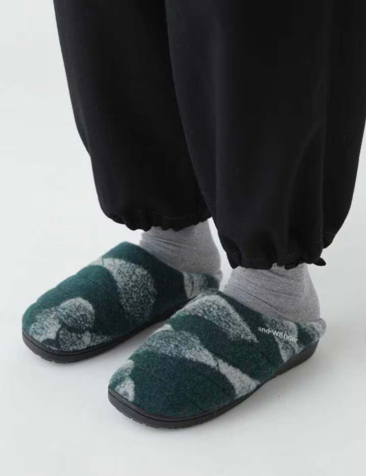 and wander SUBU Mountain Camo Permanent Sandal - Green | Garmentory