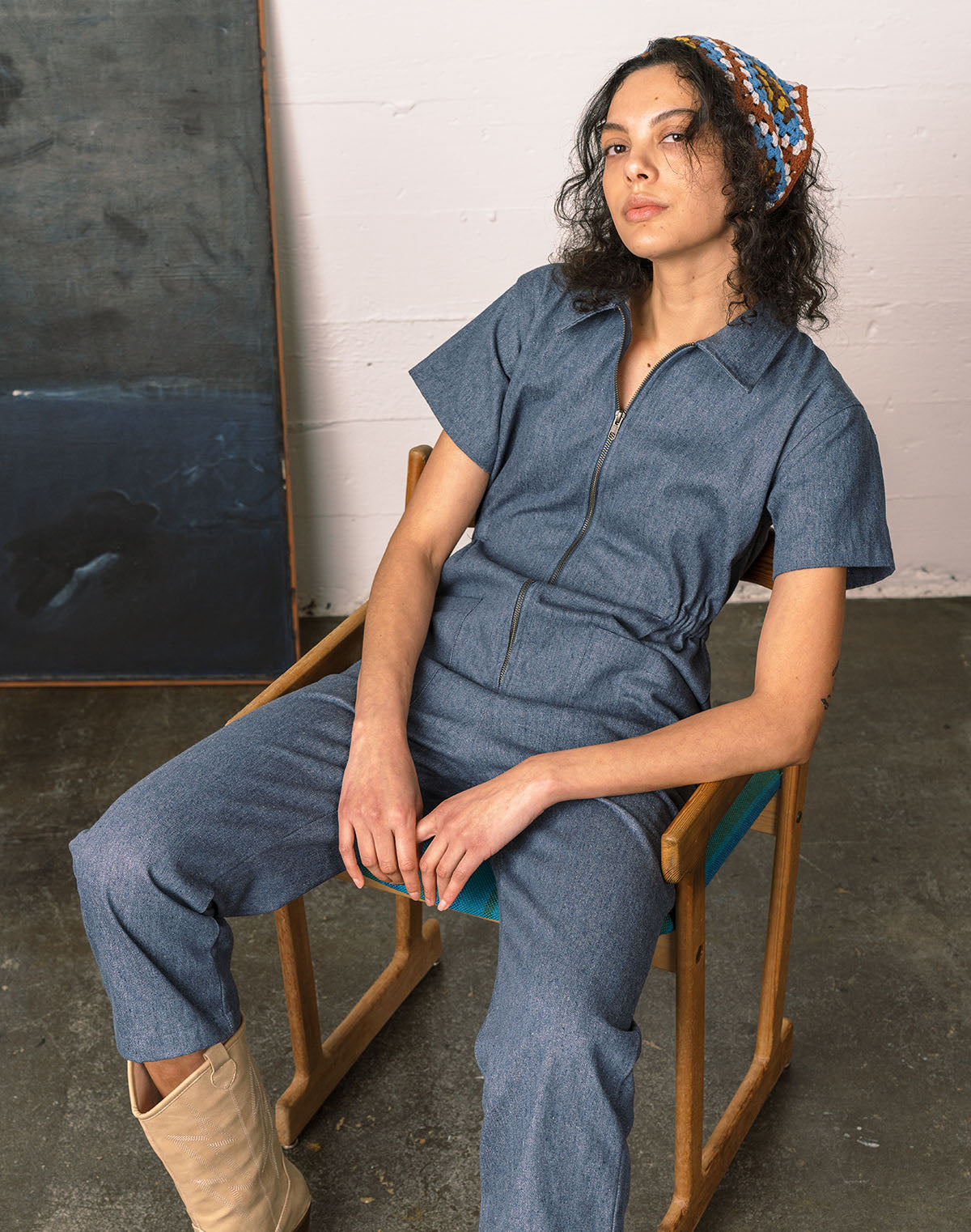 Noble Adult Denim Utility Suit - Blue | Garmentory