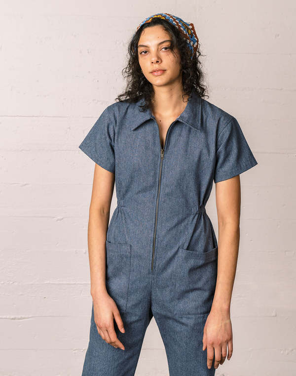 Noble Adult Denim Utility Suit - Blue | Garmentory