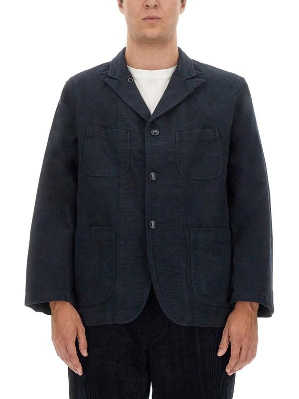 Engineered Garments SINGLE-BREASTED JACKET - Blue | Garmentory