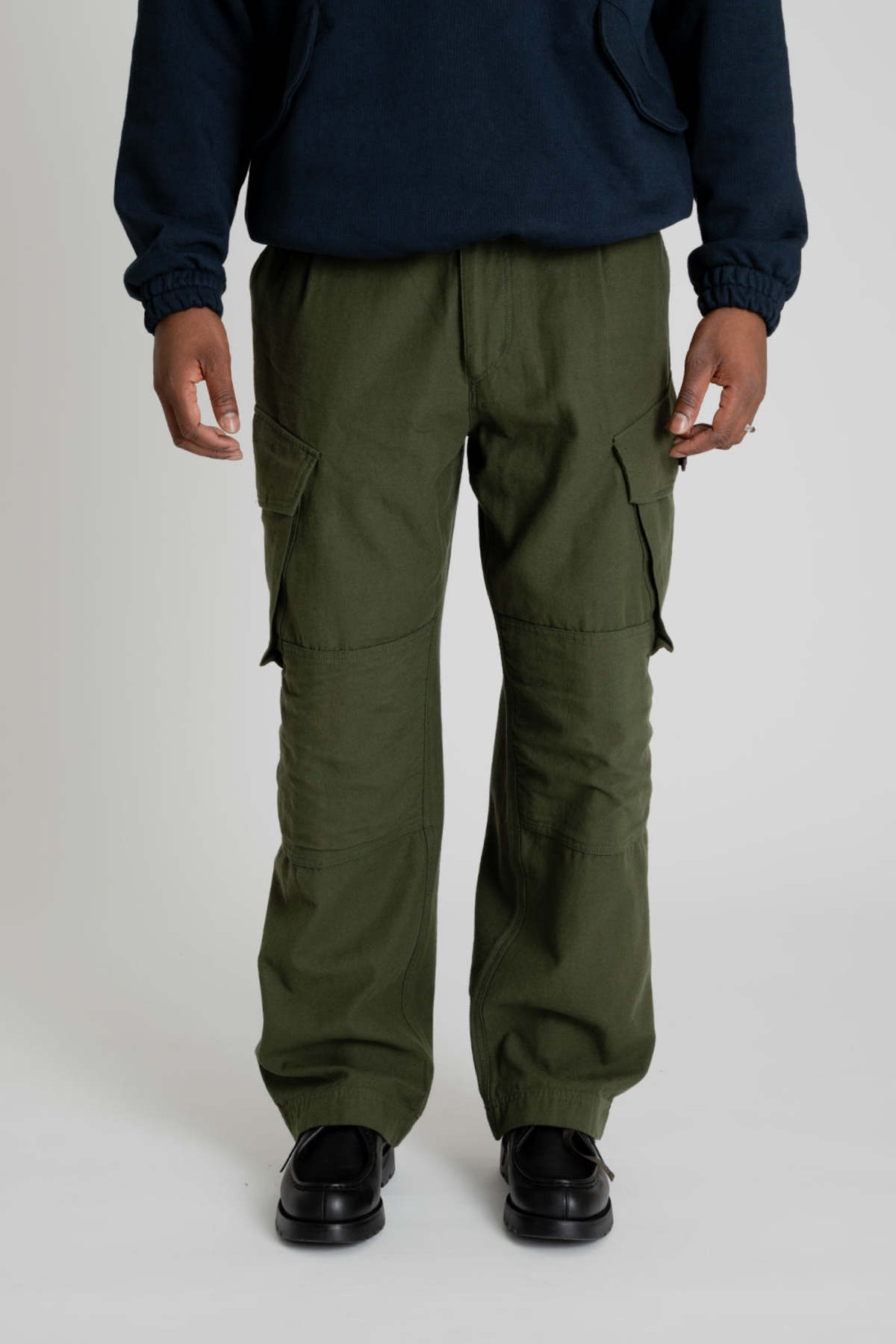 FRIZMWORKS Backsatin Royal Navy Combat Pants - Olive | Garmentory