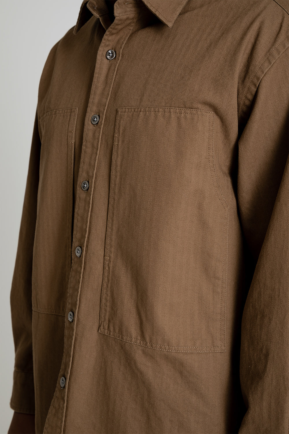 FRIZMWORKS HBT Carpenter Pocket Work Shirt - Mocha | Garmentory