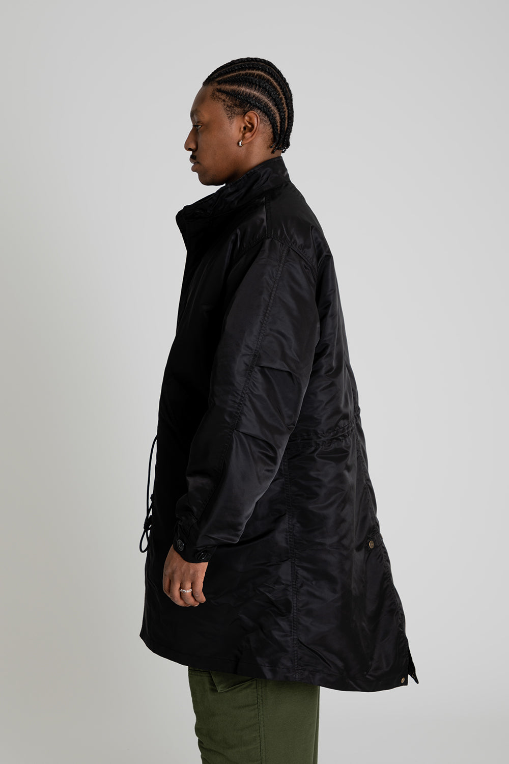FRIZMWORKS Heavy Nylon M65 Fishtail Parka - Black | Garmentory