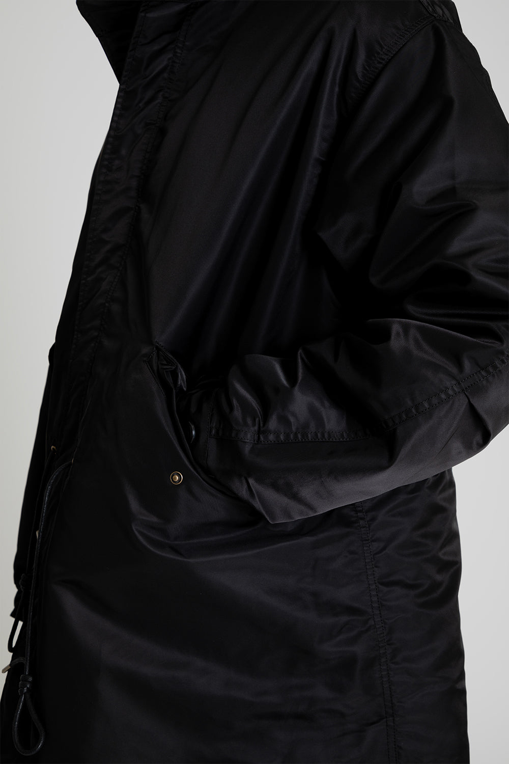 FRIZMWORKS Heavy Nylon M65 Fishtail Parka - Black | Garmentory