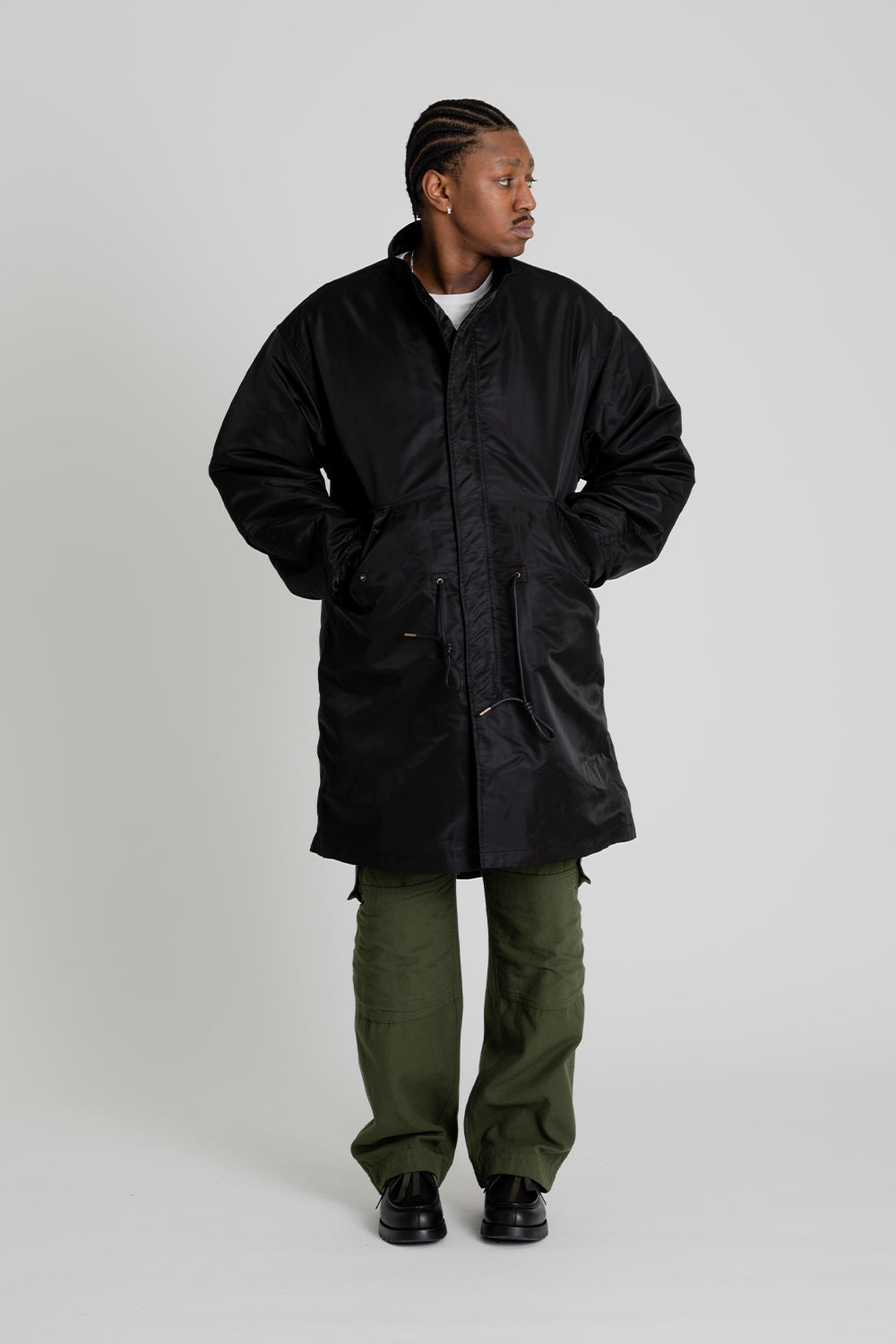 FRIZMWORKS Heavy Nylon M65 Fishtail Parka - Black | Garmentory