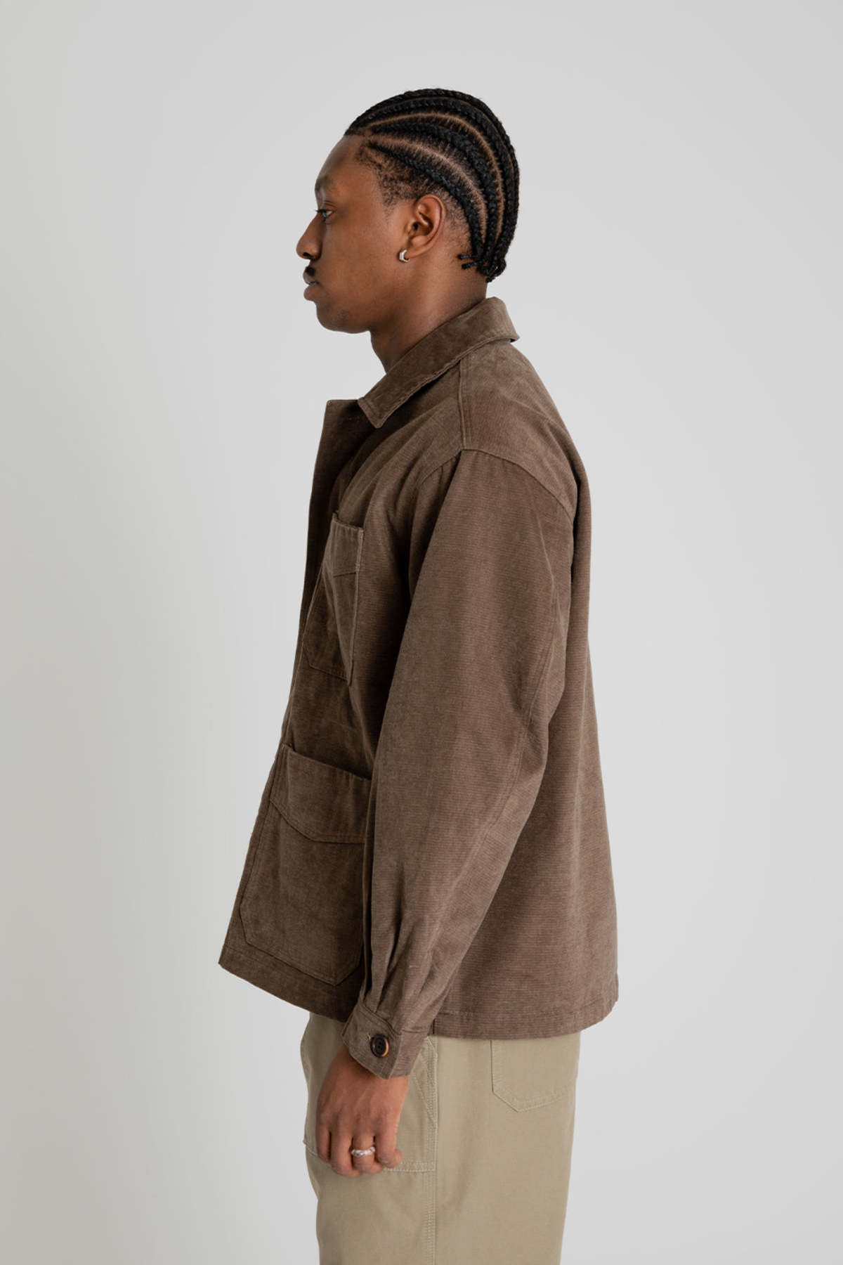 FRIZMWORKS Jungle Moleskin French Work Jacket - Brown | Garmentory