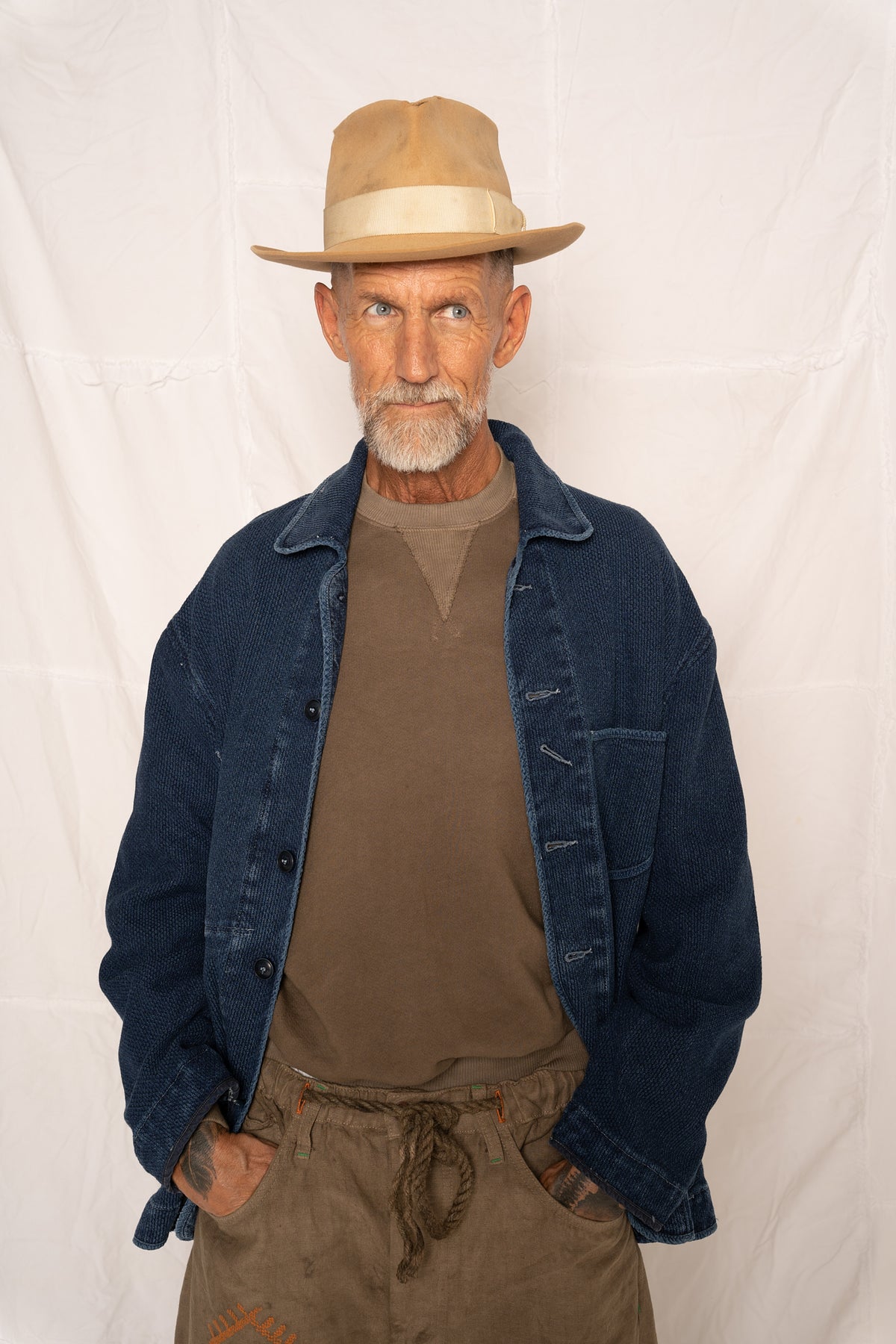 Dr. Collectors Cunningham Jacket - Sashiko Indigo Stonewashed | Garmentory