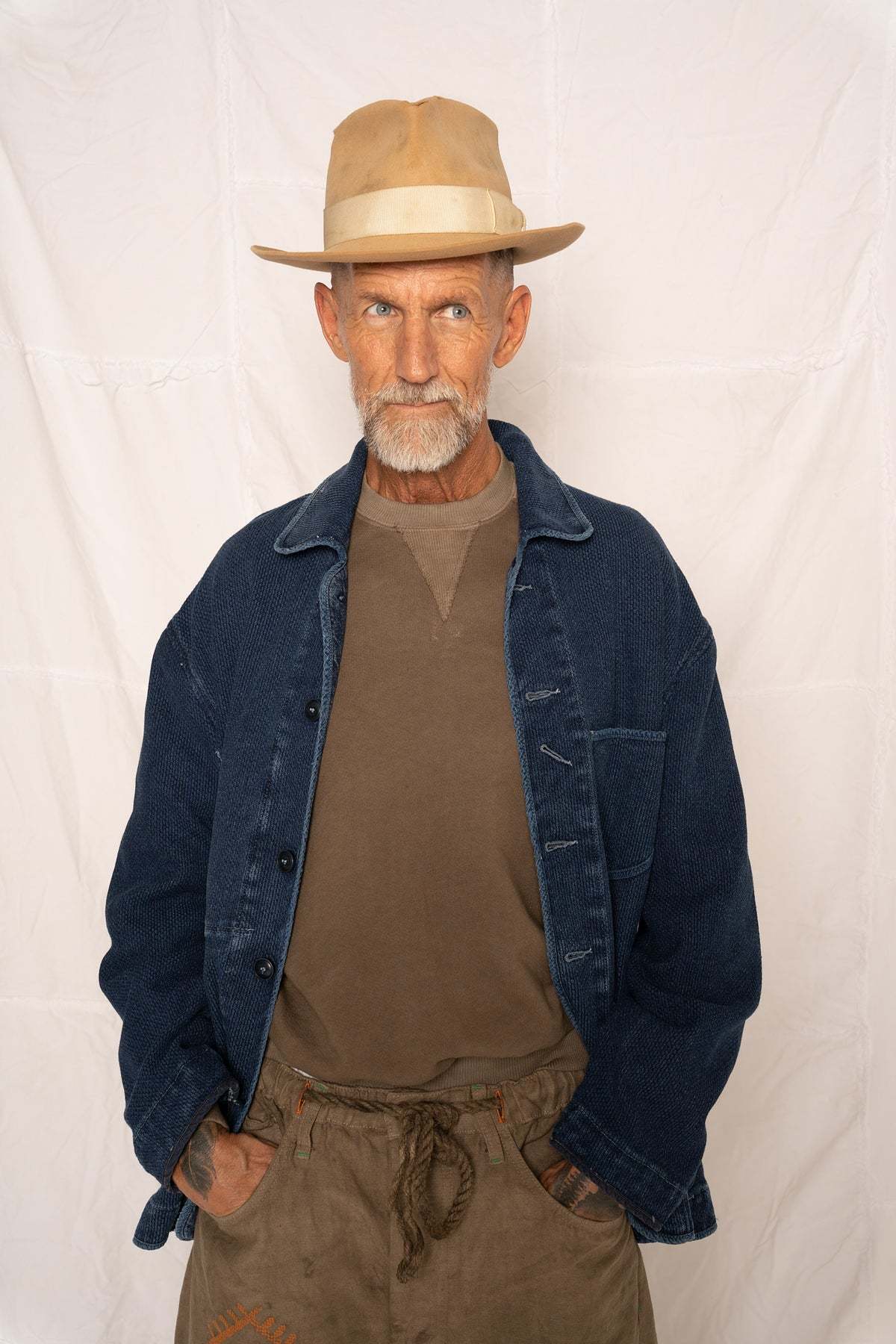 Dr. Collectors Cunningham Jacket - Sashiko Indigo Stonewashed | Garmentory