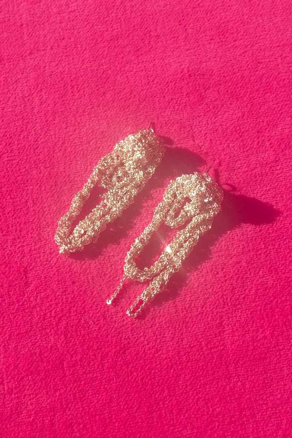 DRIP EARRINGS IN SILVER | Garmentory