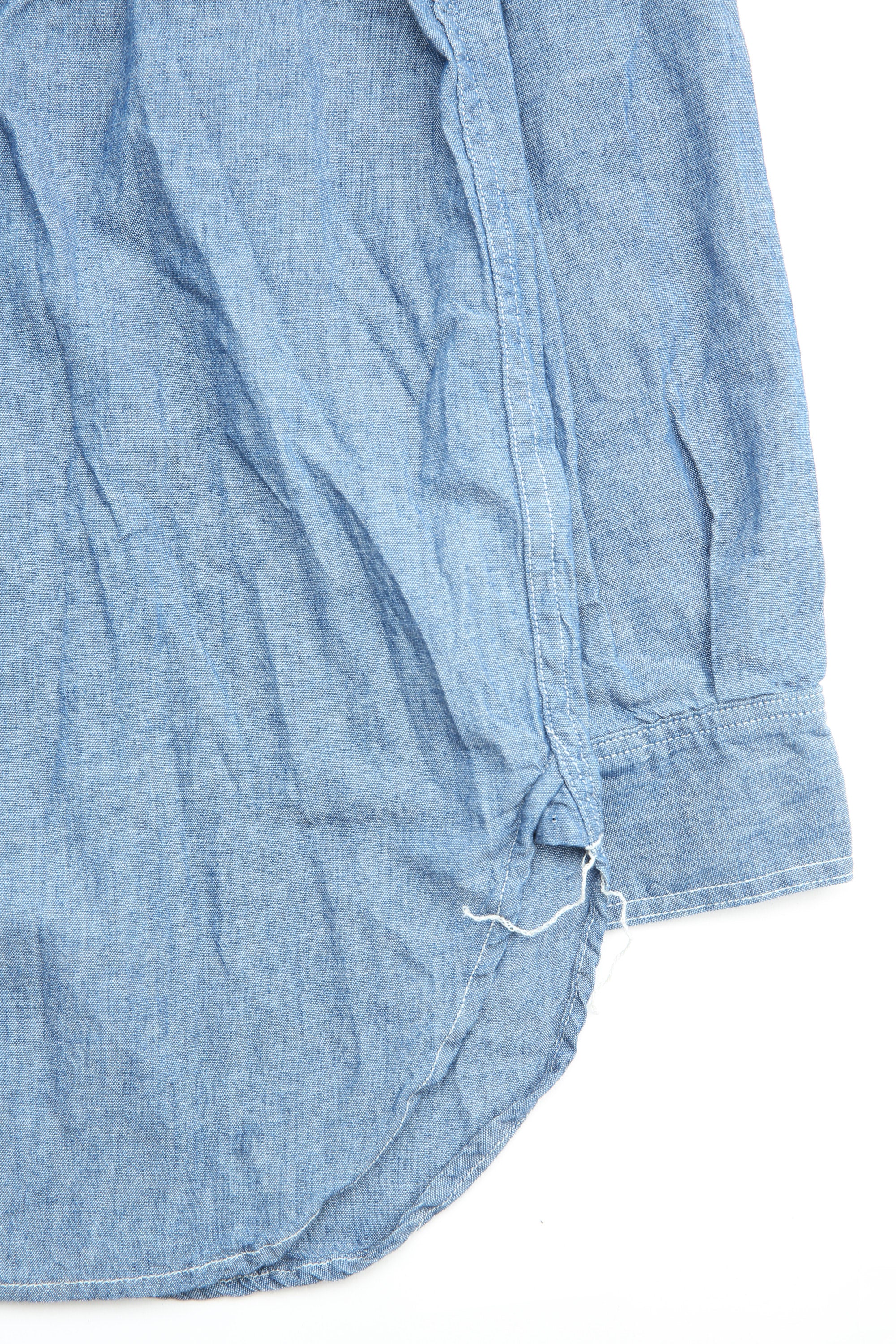 Orslow Vintage Fit Chambray Work Shirt - Chambray | Garmentory