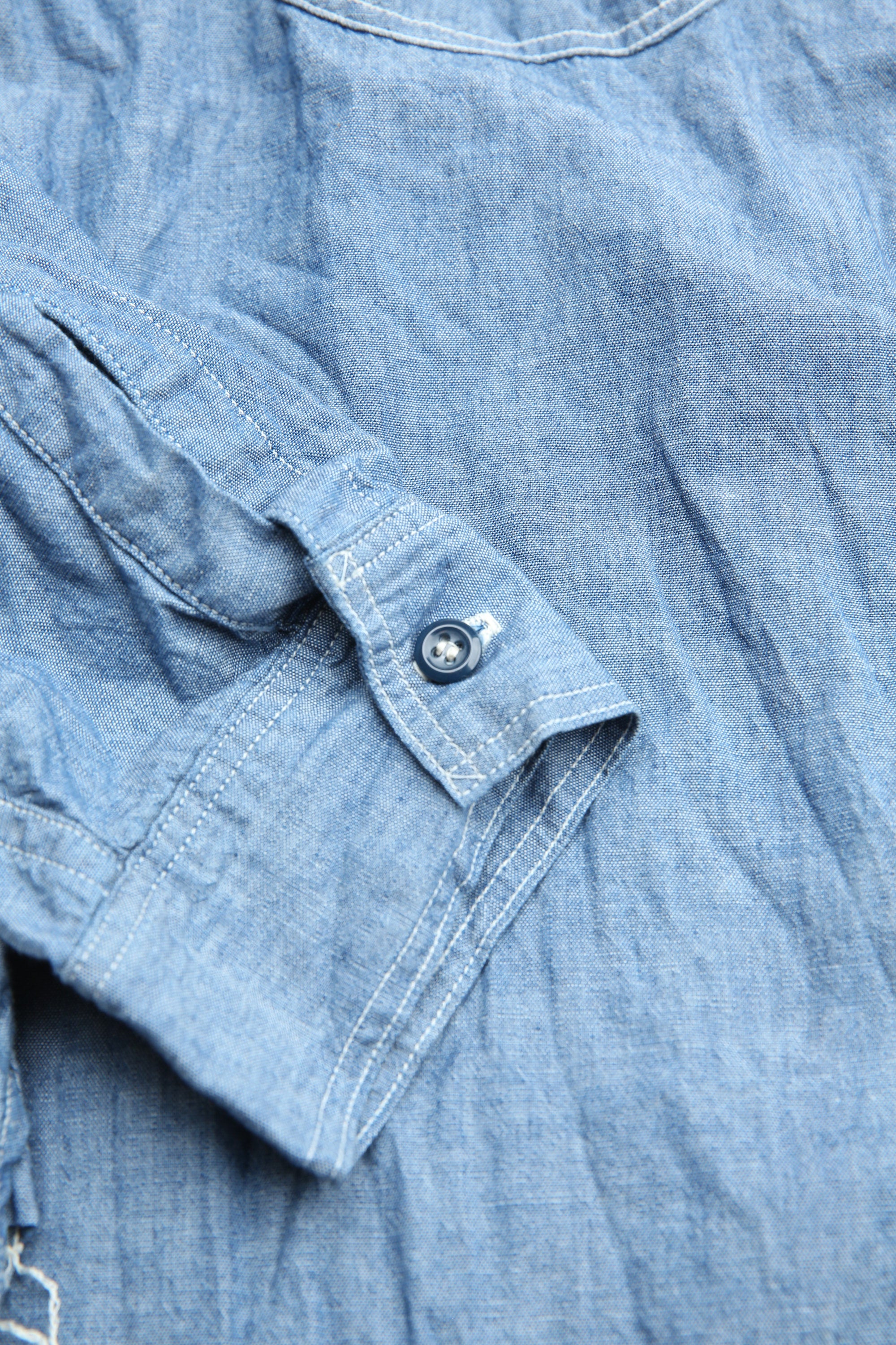 Orslow Vintage Fit Chambray Work Shirt - Chambray | Garmentory