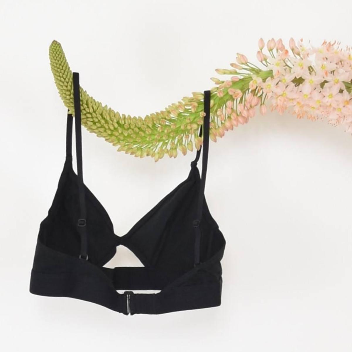 The Nude Label Thin Strap Cut Out Bra | Garmentory