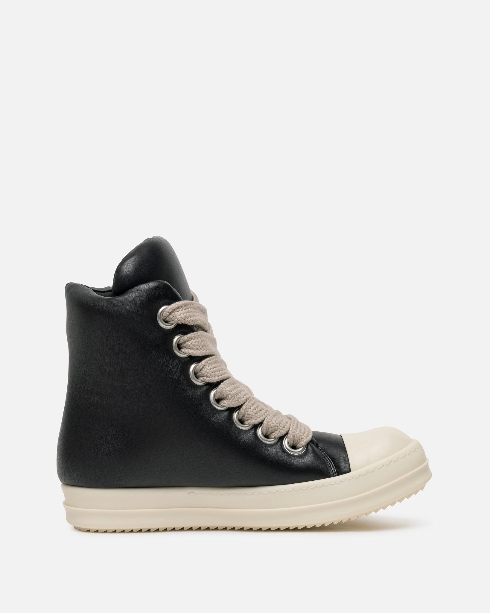 Jumbo Lace Padded Ramones in Black/Milk | Garmentory