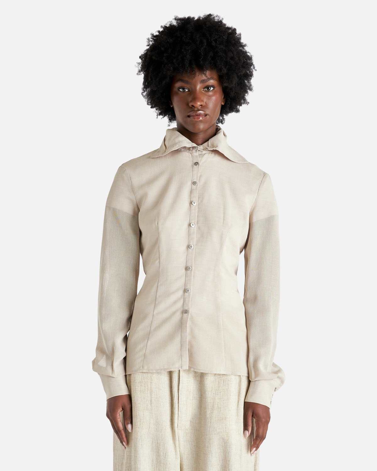 Elena Velez Pauper Chemise - Husk | Garmentory