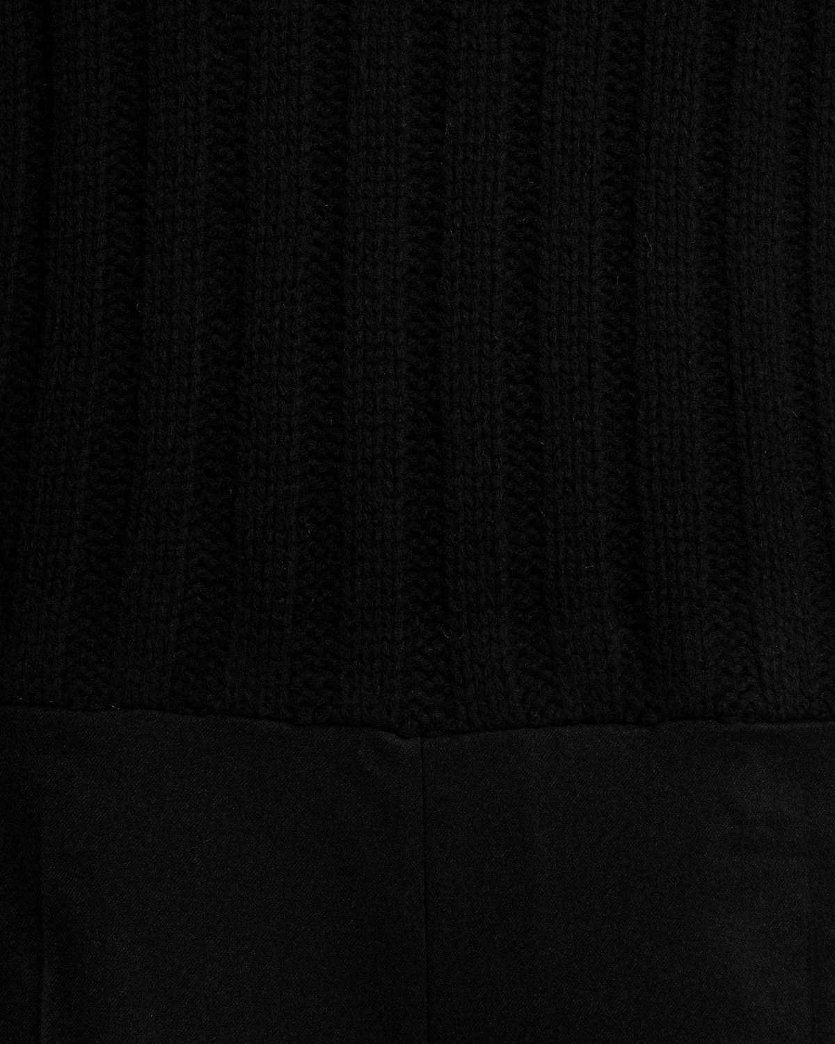 Undercover Rib Knit Paneled One-Piece - Black | Garmentory
