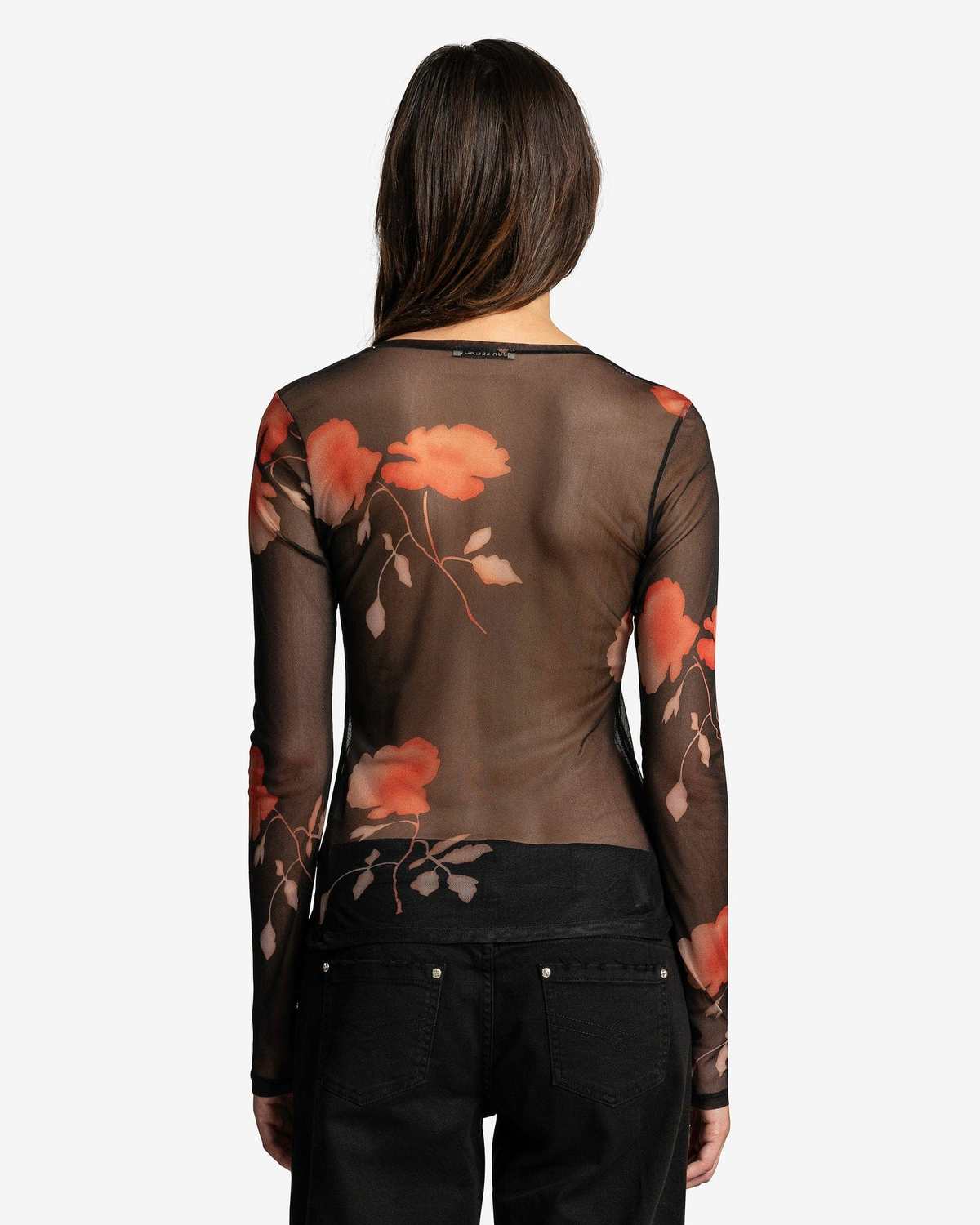 Our Legacy Super Slim Longsleeve - Nocturnal Flower Print | Garmentory