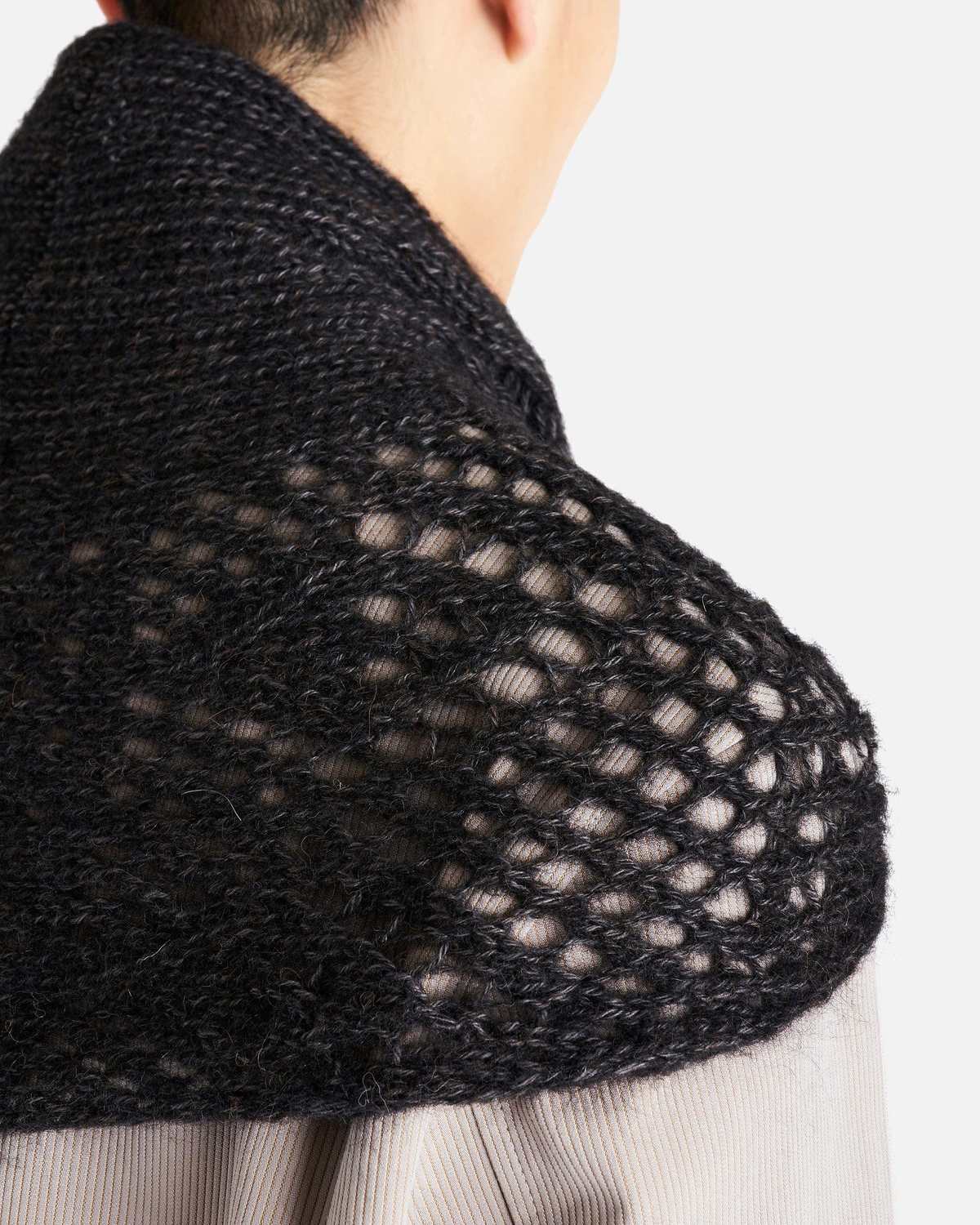 Our Legacy Airy Alpaca Triangle Scarf - Charred Chocolate | Garmentory