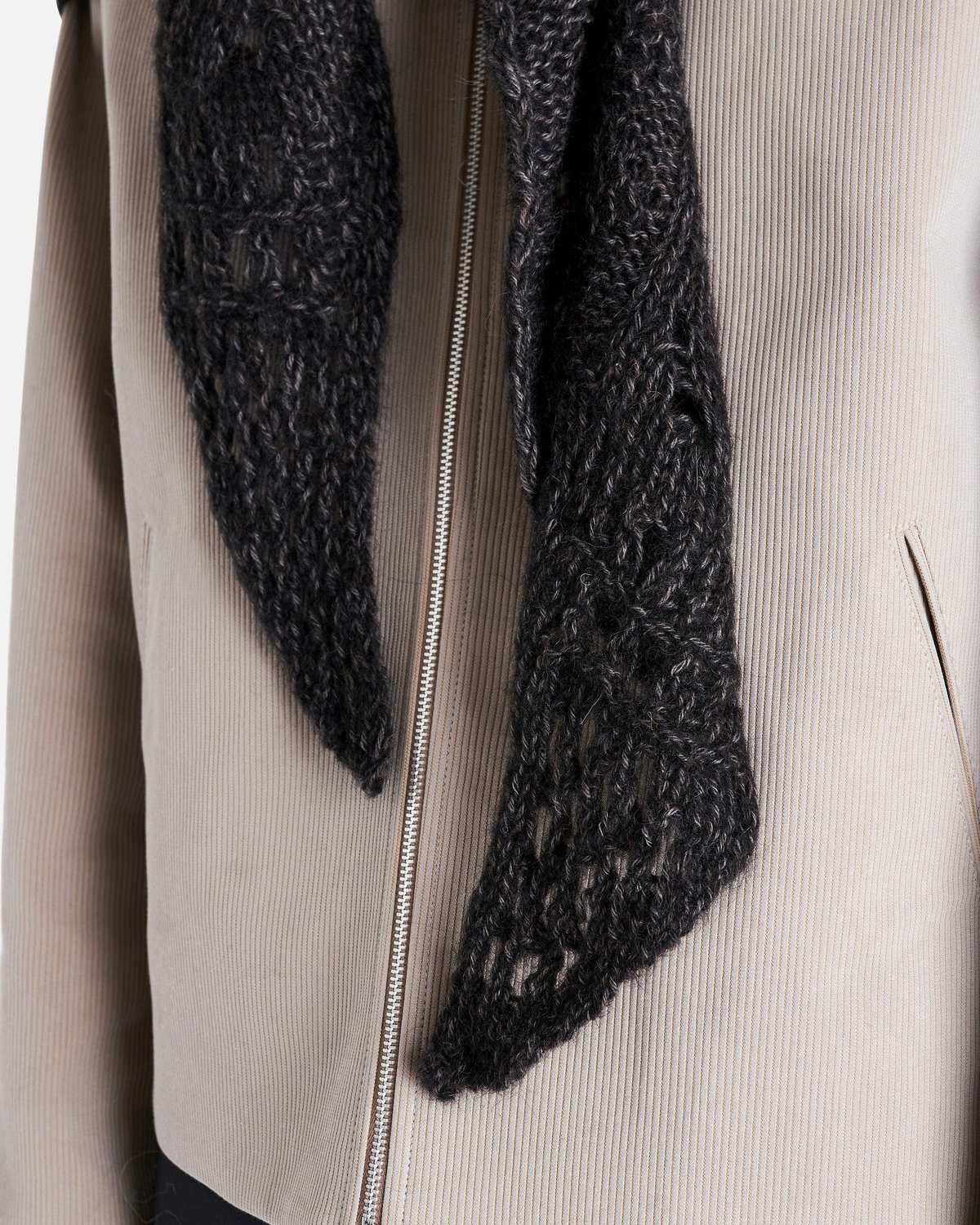 Our Legacy Airy Alpaca Triangle Scarf - Charred Chocolate | Garmentory