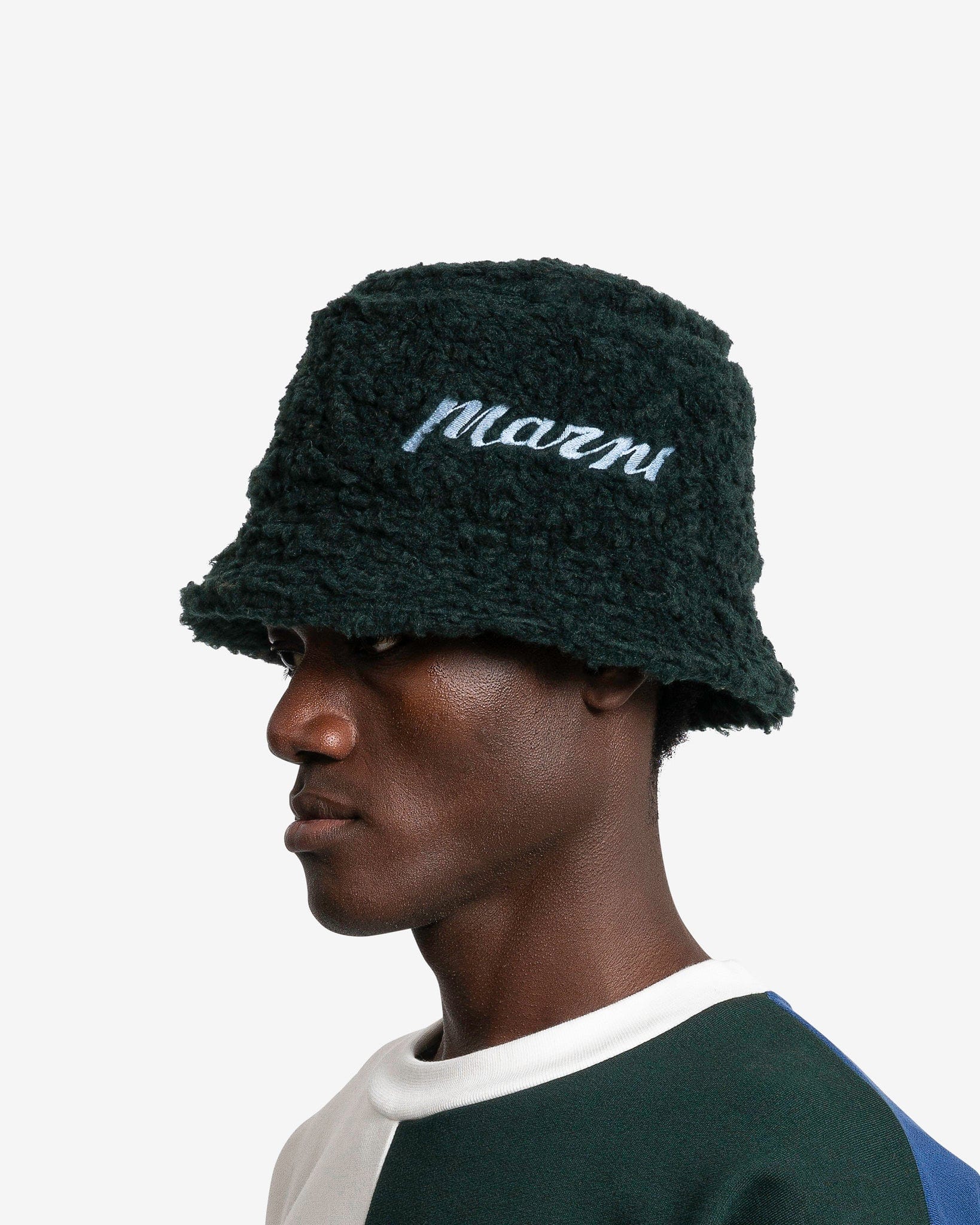 Marni Twist Teddy Bucket Hat - Spherical Green | Garmentory