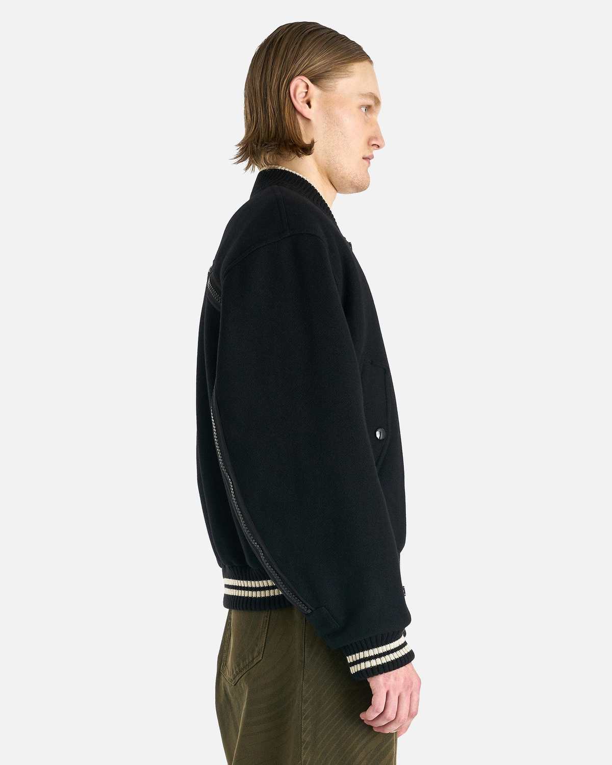 Dries Van Noten Wool Vellow Jacket - Black | Garmentory