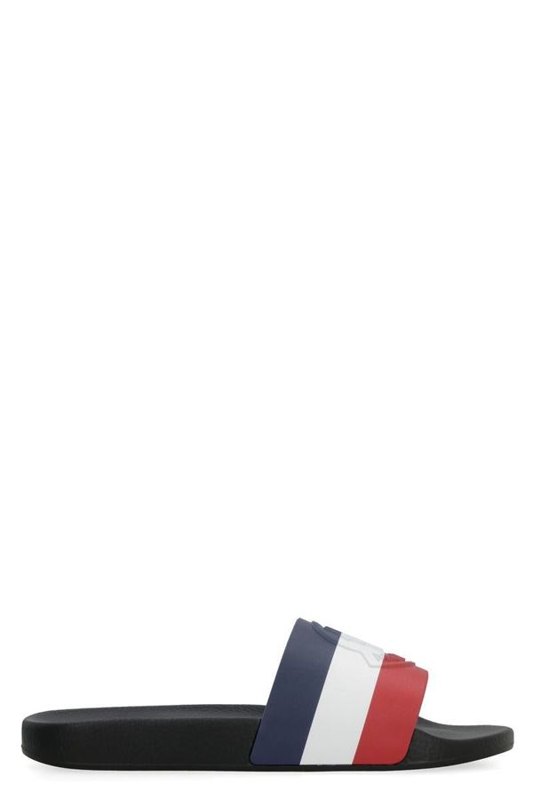 Moncler BASILE RUBBER SLIDES - Black | Garmentory