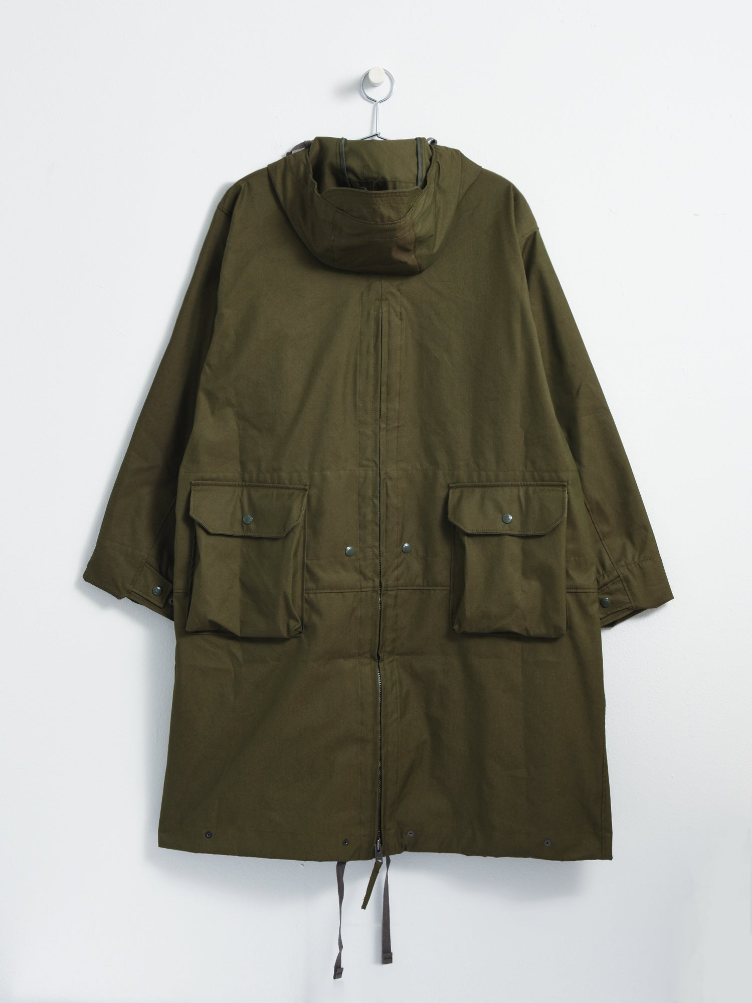 Engineered Garments CP Weather Poplin Over Parka - Olive | Garmentory