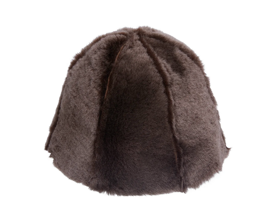 Clyde Peachbasket hat Mole silver tip shearling - Brown | Garmentory