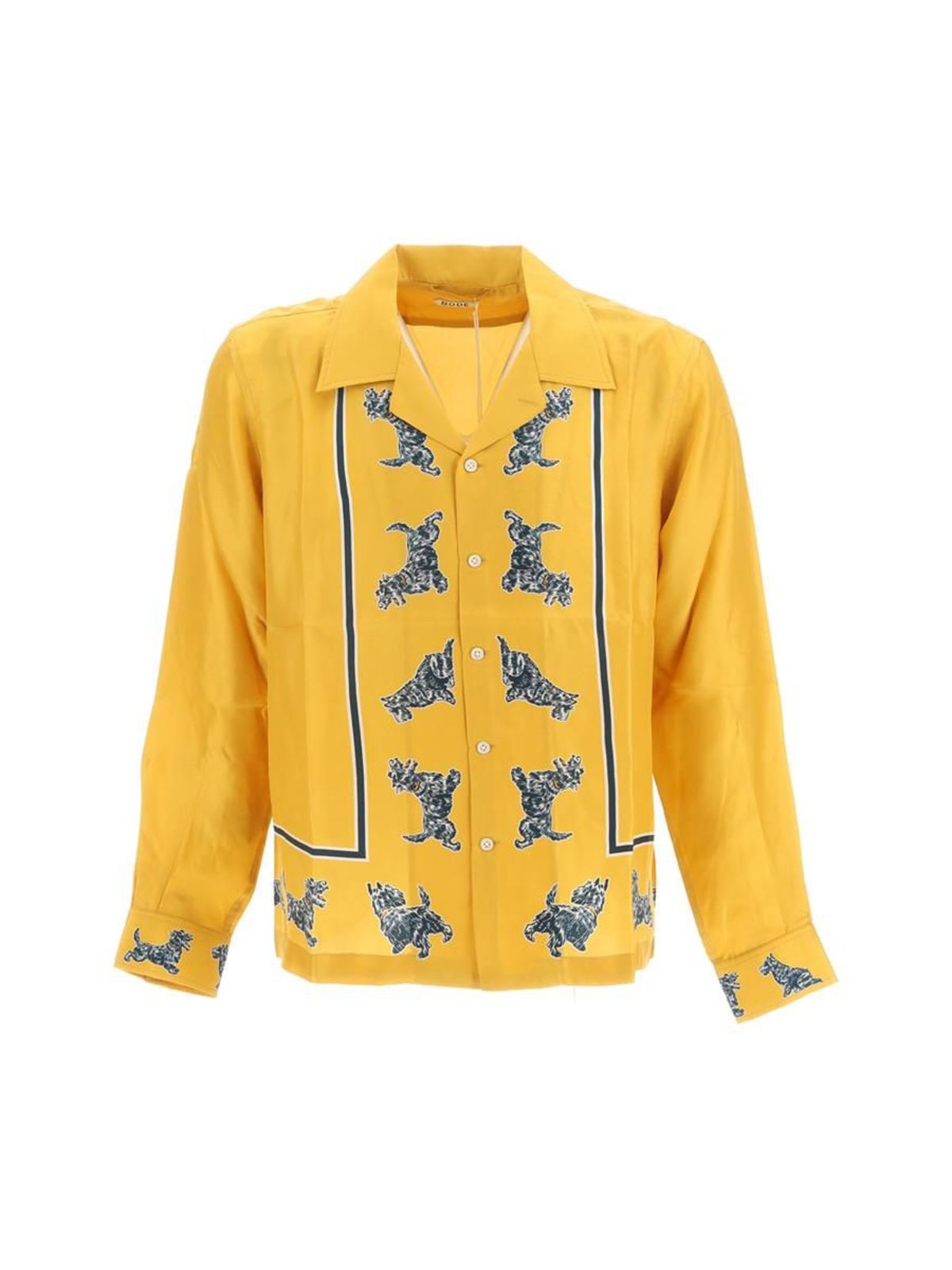 Bode Shirt - Yellow/Black | Garmentory