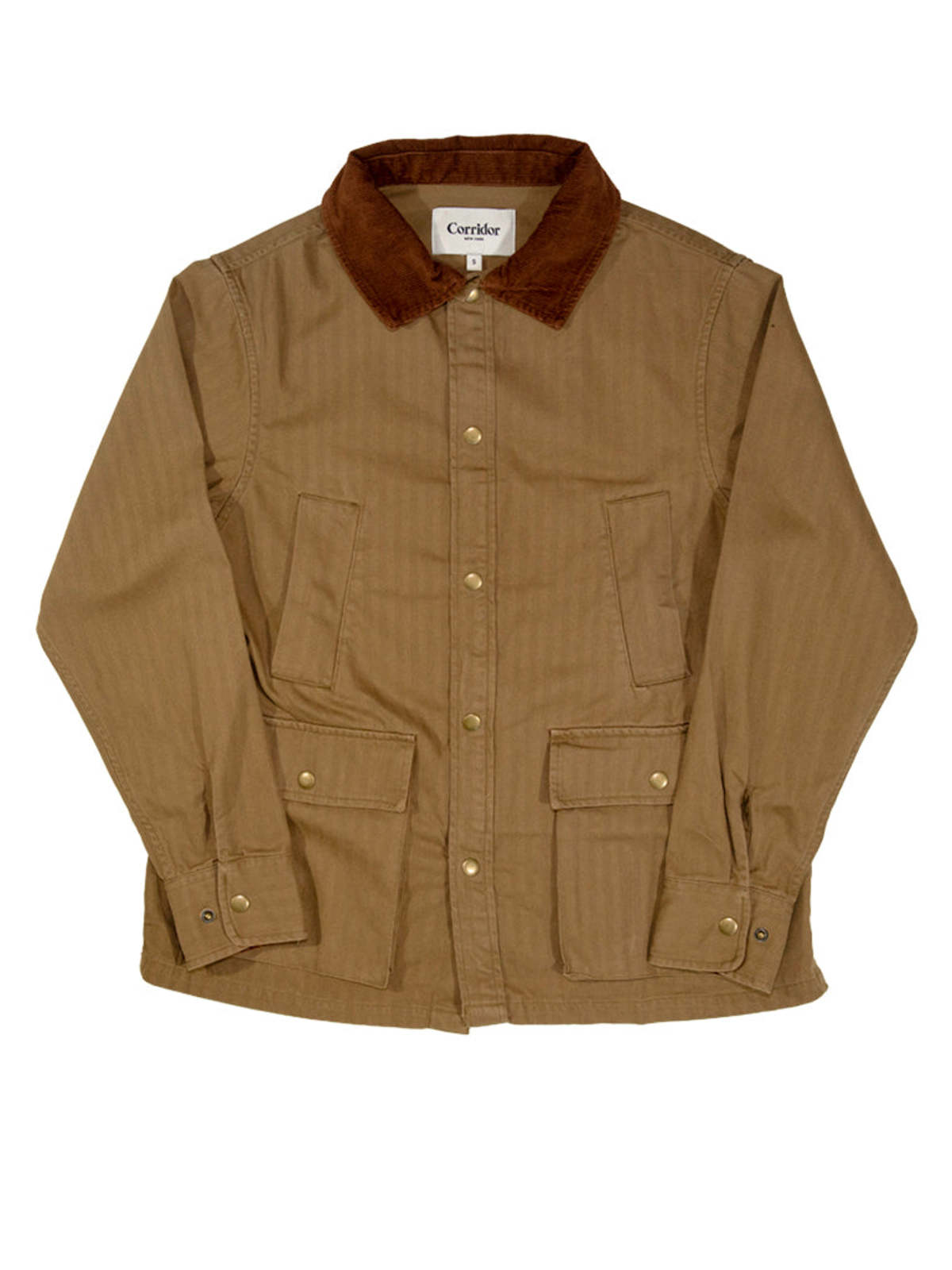 Corridor Herringbone City Barn Coat - Brown | Garmentory