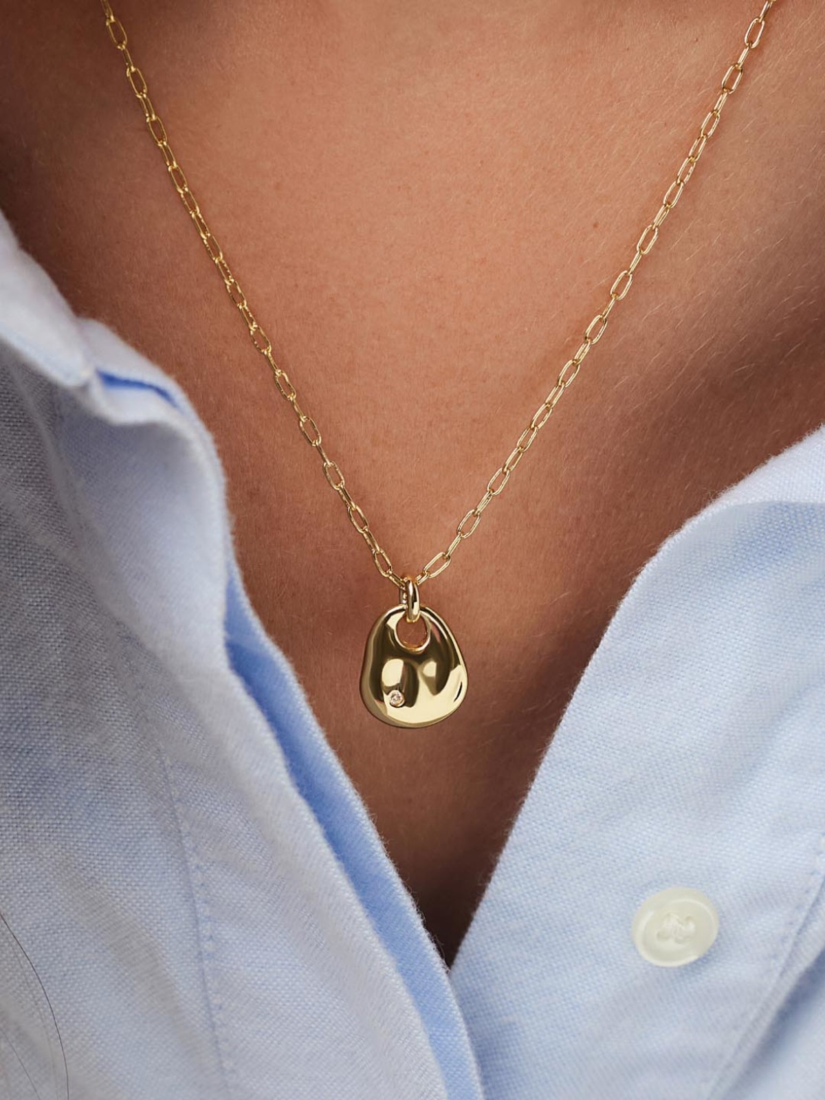 Ana Luisa Jenna Pendant Necklace - Gold | Garmentory