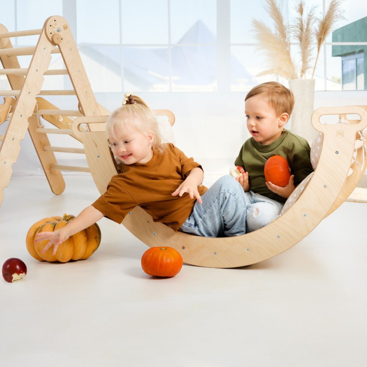 Kids Goodevas Climbing Arch + Cushion Montessori Climbers | Garmentory