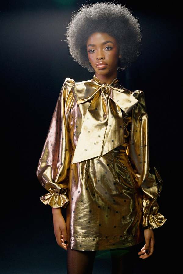 Queens of Archive Sawyer Dress - Gold | Garmentory