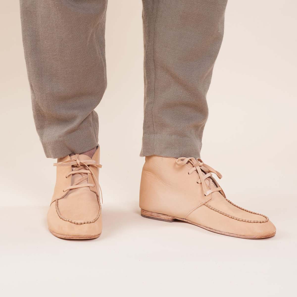 Taka Hi-Top Vegetable Tanned Leather Moccasin | Garmentory