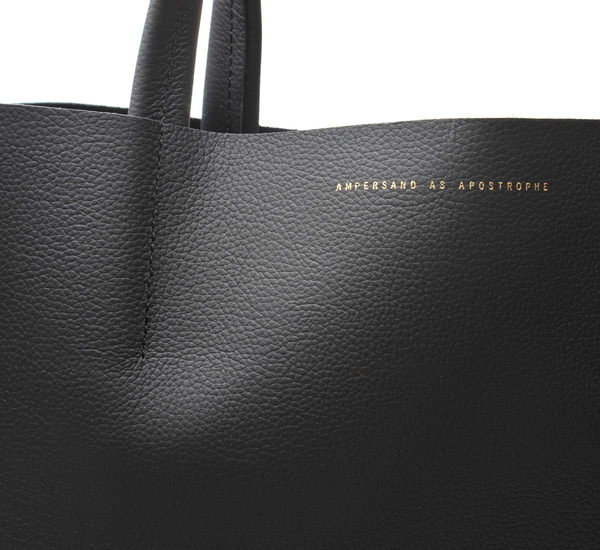 Ampersand as Apostrophe Soft Sideways Tote - Black | Garmentory