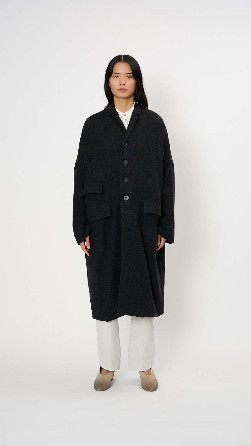 Album di Famiglia Loose SW Coat - Slate | Garmentory