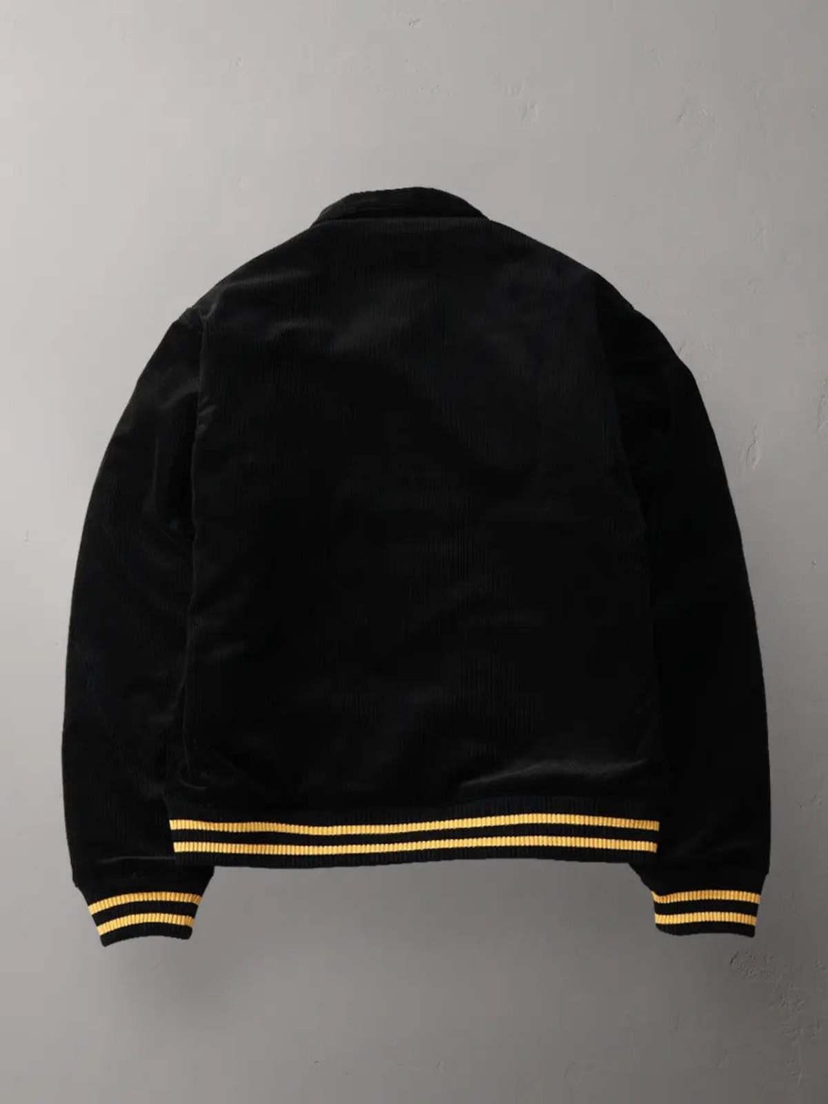 The Flat Head Corduroy Varsity Jacket - Black | Garmentory