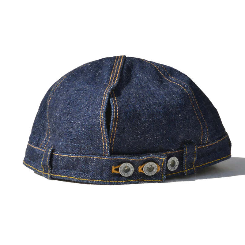 SAMURAI JEANS 17oz Denim Work Cap - Blue | Garmentory