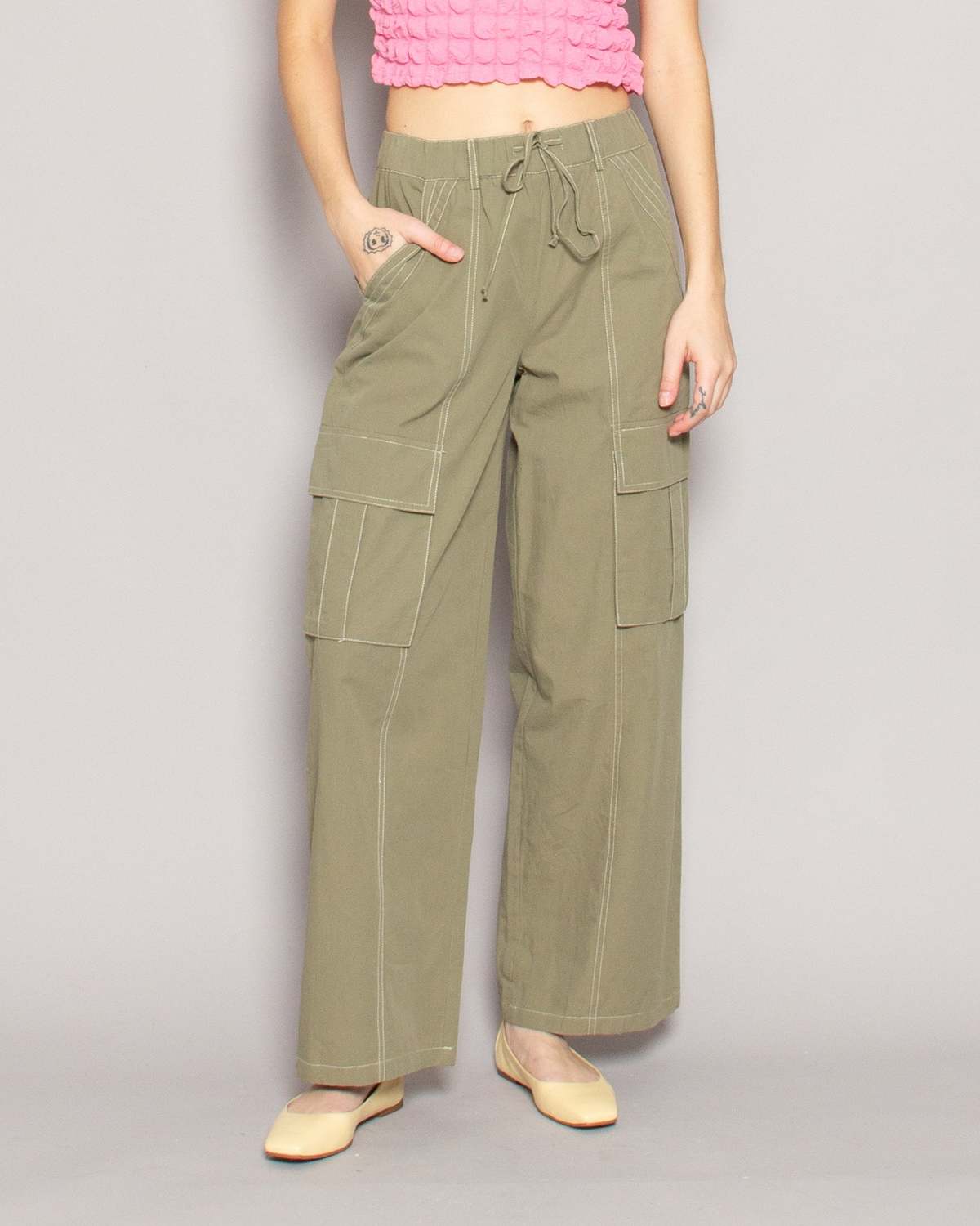Persons Odin Cotton Cargo Pants - Sage | Garmentory