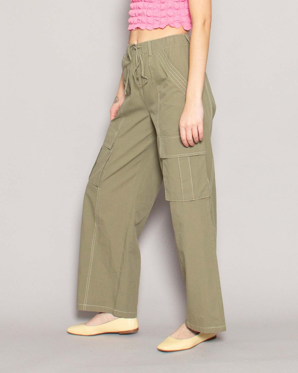 Persons Odin Cotton Cargo Pants - Sage | Garmentory