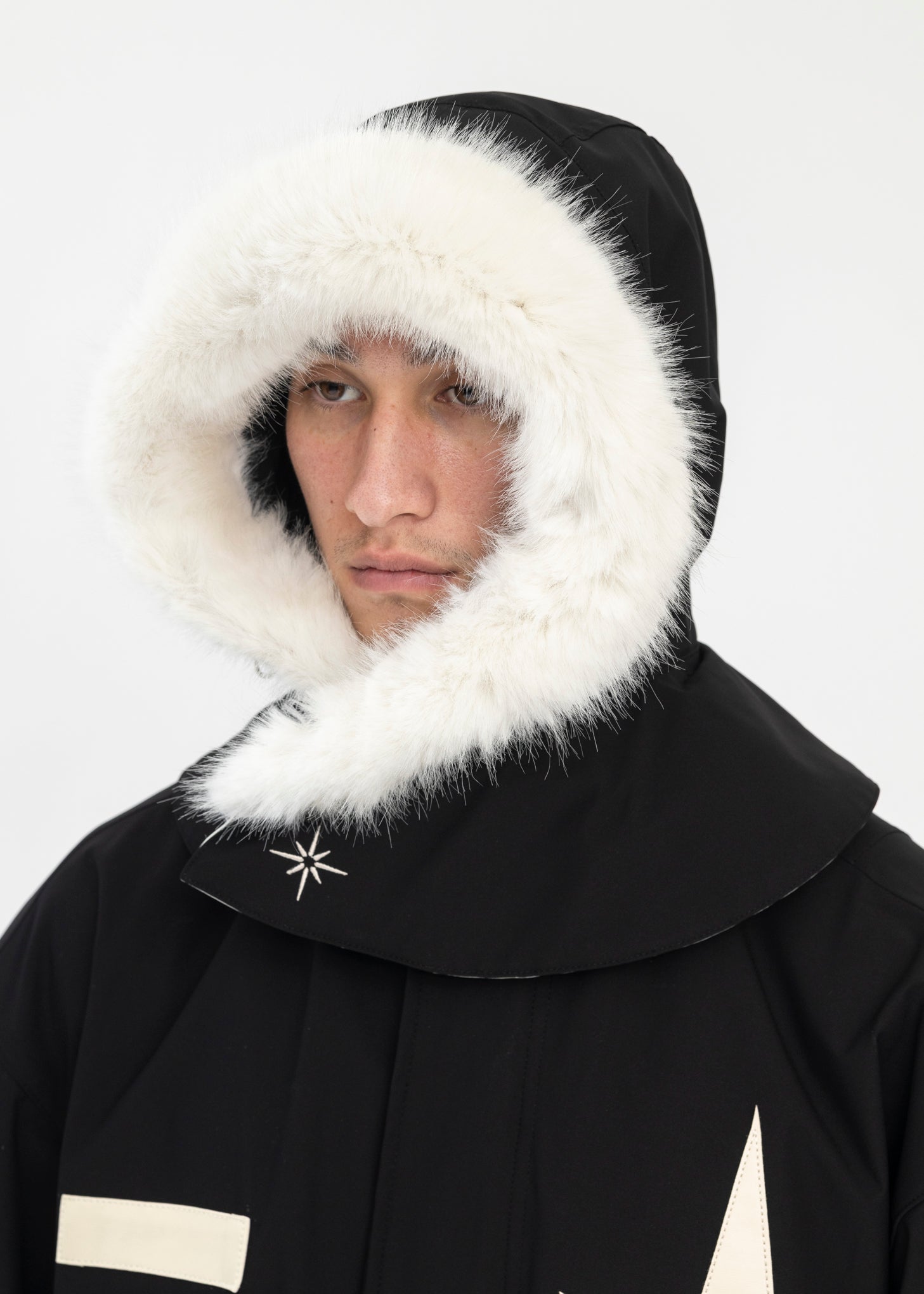 KUSIKOHC Origami Hooded Overcoat - Black | Garmentory