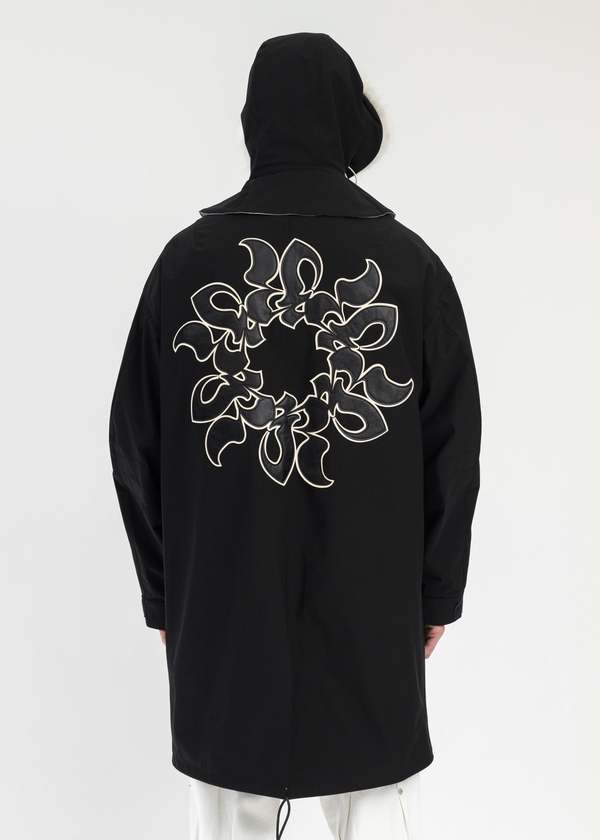 KUSIKOHC Origami Hooded Overcoat - Black | Garmentory