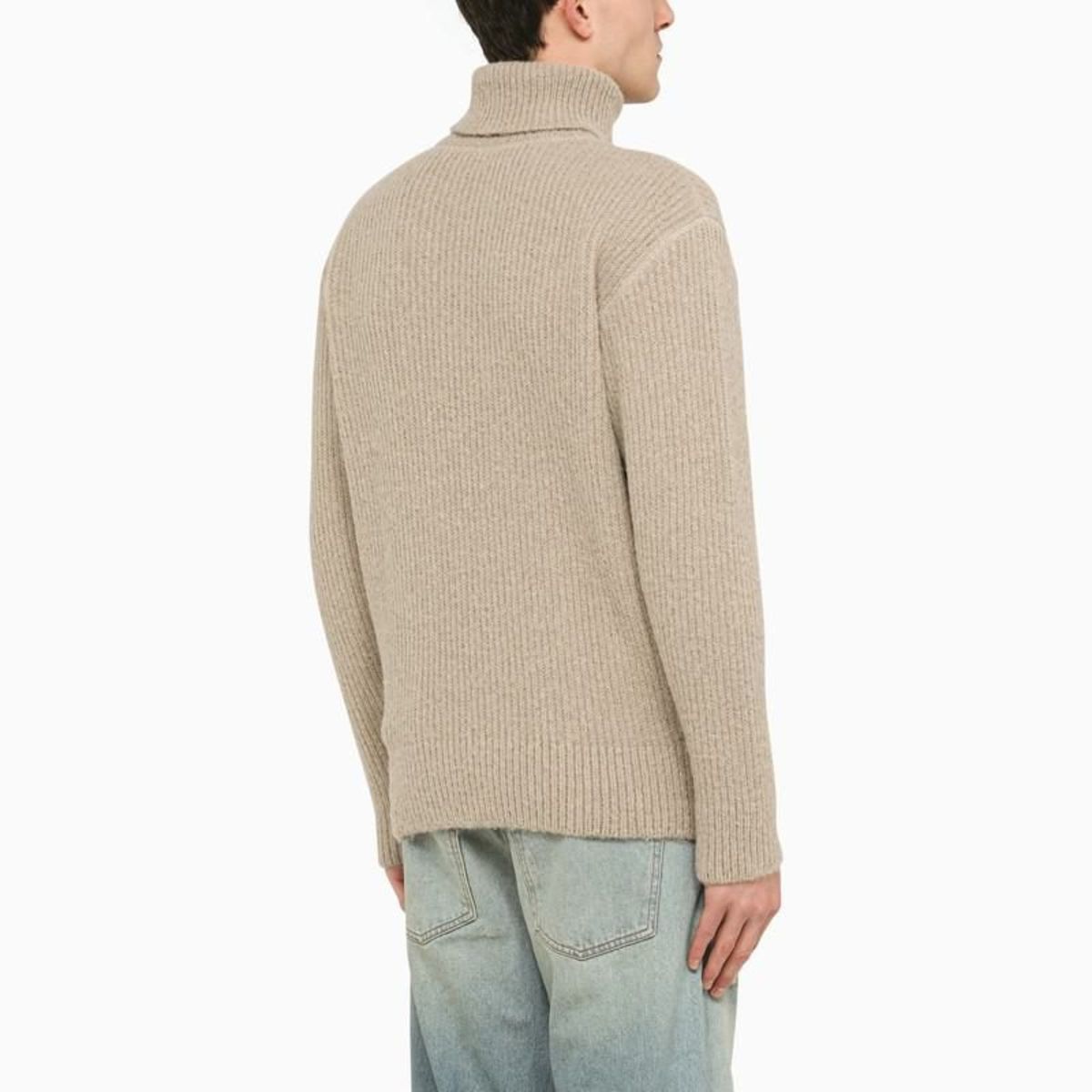 Our Legacy Ribbed turtleneck sweater - BEIGE | Garmentory