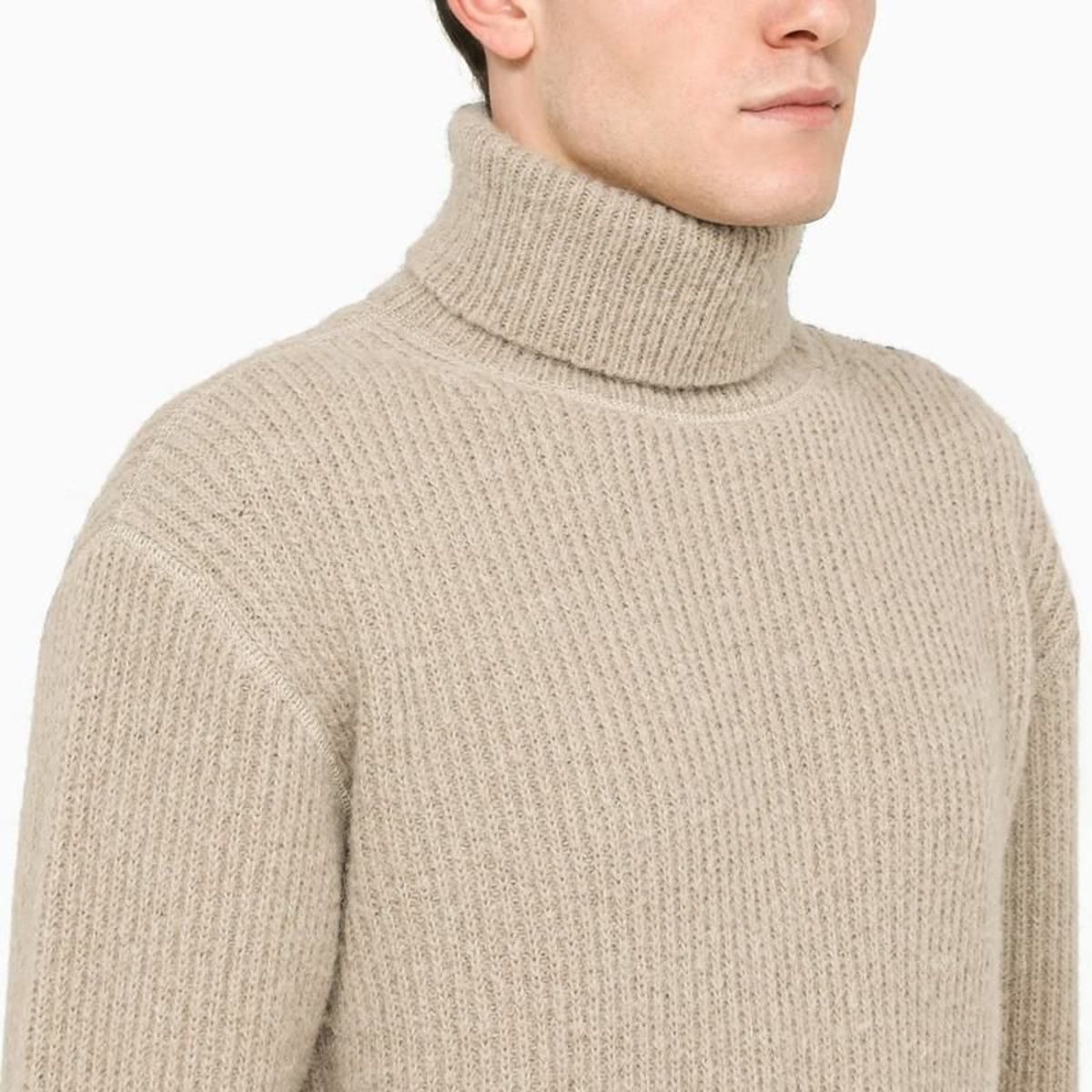 Our Legacy Ribbed turtleneck sweater - BEIGE | Garmentory