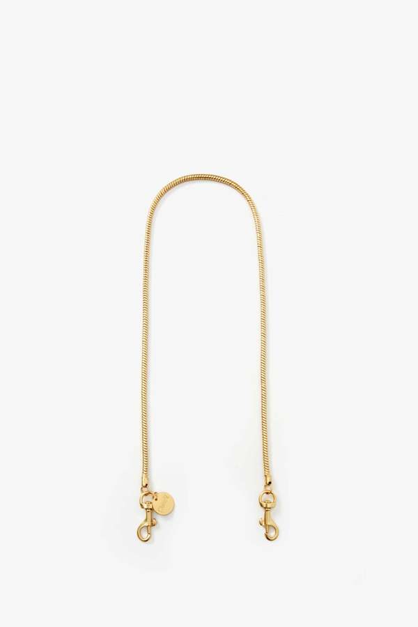 Clare V. Snake Chain Shoulder Strap - Vintage Gold | Garmentory