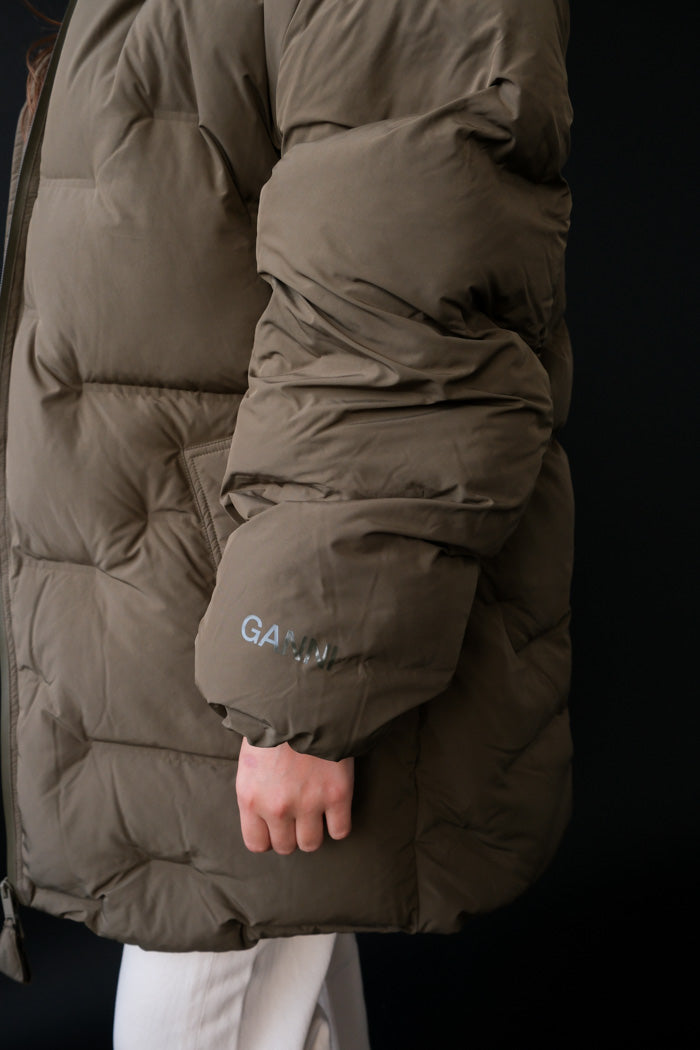 Ganni Soft Puffer Midi Jacket - Kalamata | Garmentory