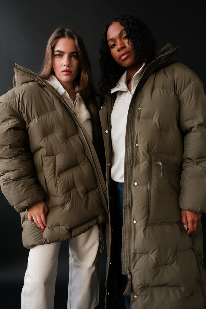 Ganni Soft Puffer Midi Jacket - Kalamata | Garmentory
