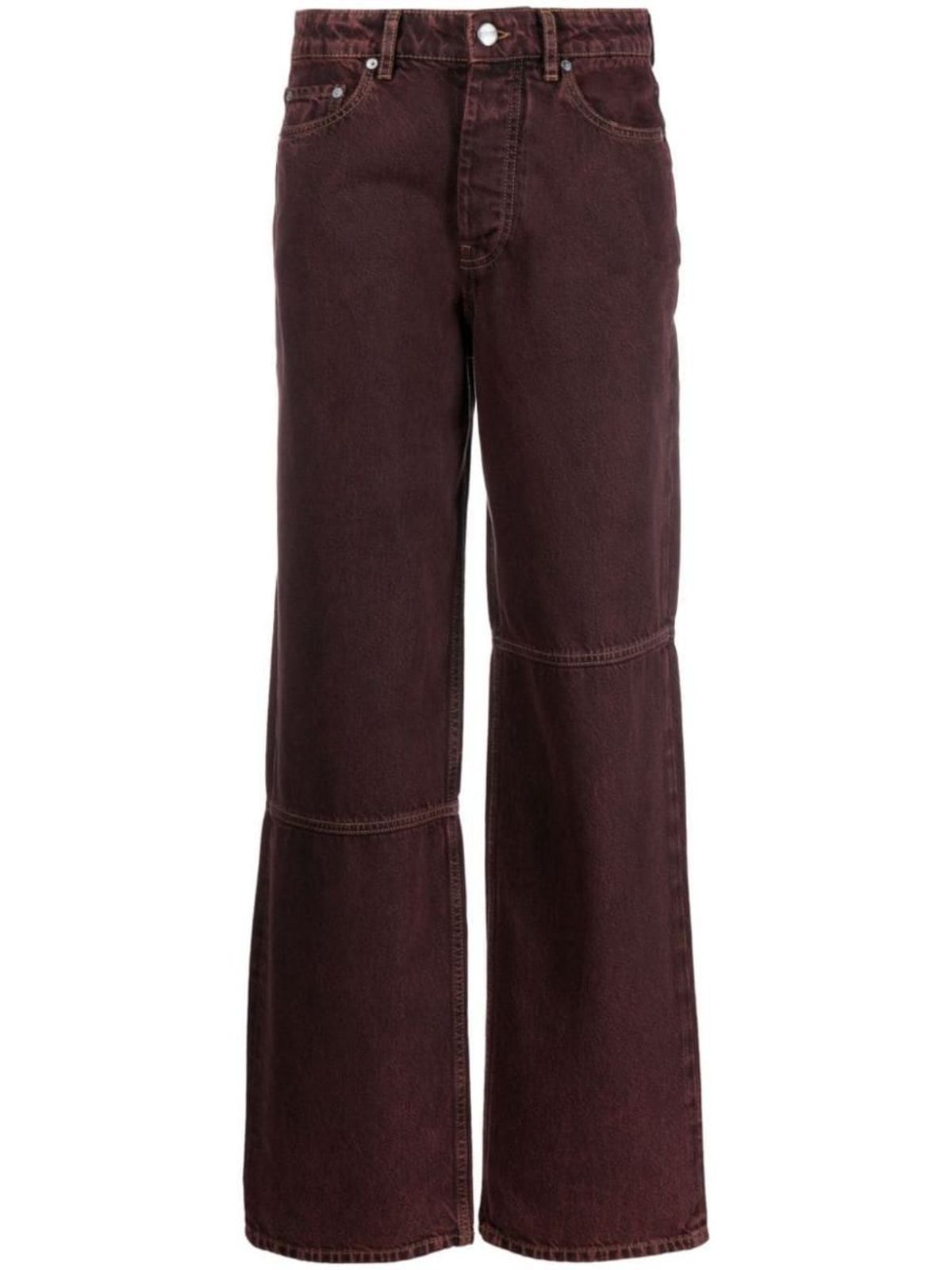 Ganni Overdyed Izey jeans - BORDEAUX | Garmentory