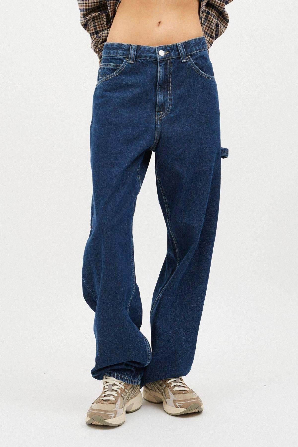 Dr Denim Jeans Faye Worker - Pebble Dark Retro | Garmentory