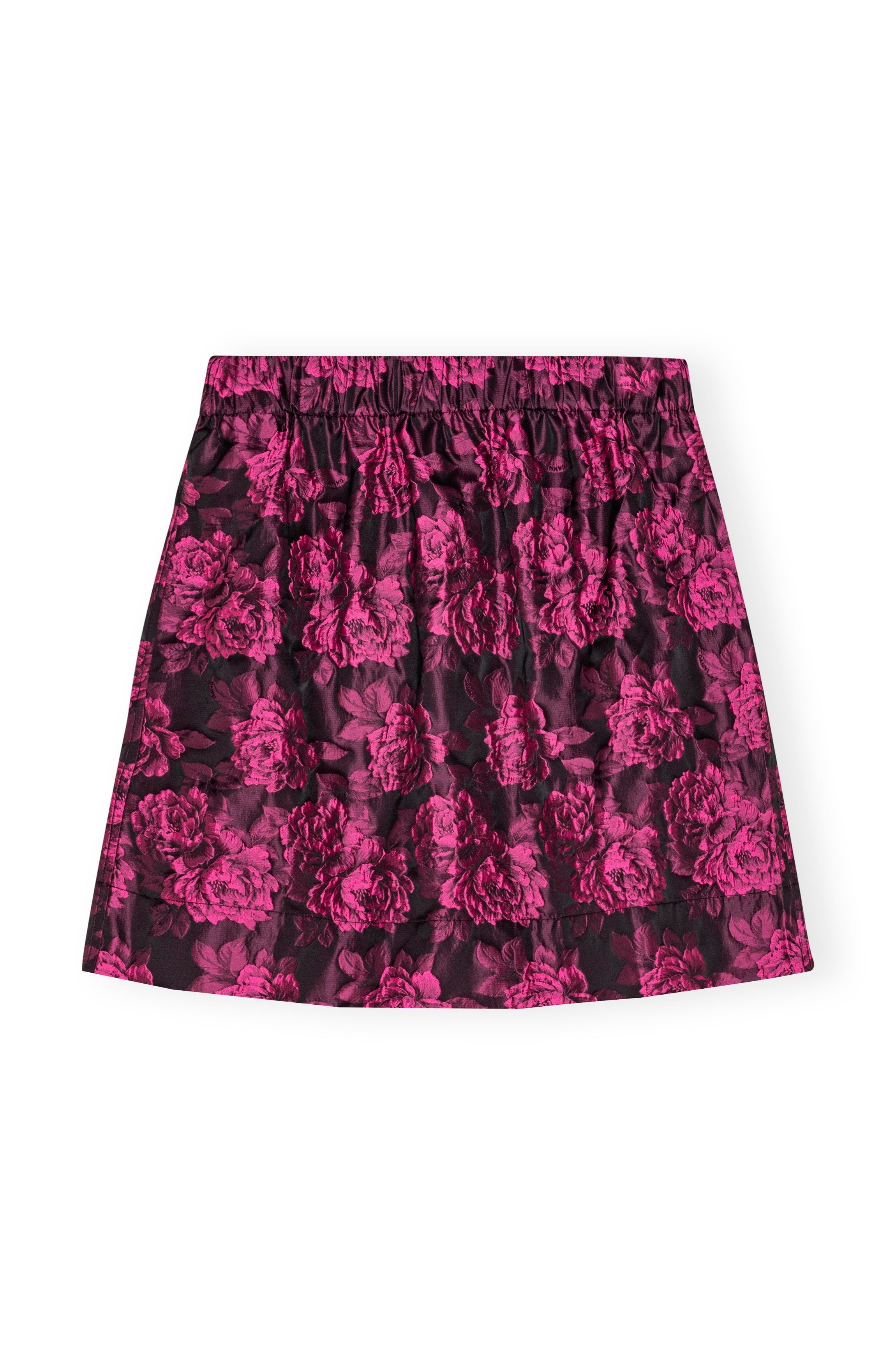 Ganni Botanical Jacquard Mini Skirt - Cone Flower | Garmentory